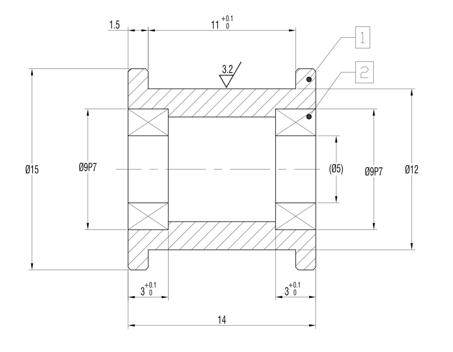 Gates 2GT Idler - Filastruder